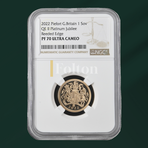2022 Full Sovereign Platinum Jubilee PIEDFORT Proof PF70 ULTRA CAMEO ...