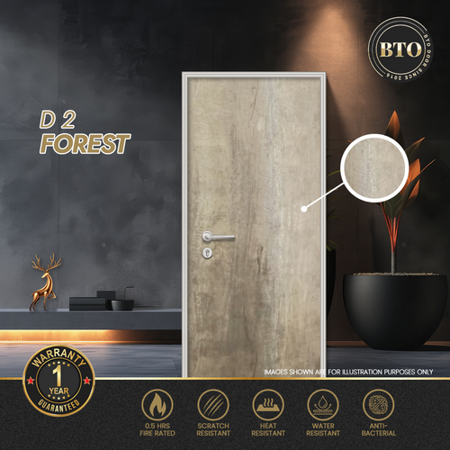 Non- Fire / Fire Rated - (Forest - D2) | BTO Door