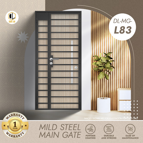 Mild Steel Main Gate DL-MG-L83 | Door Lab