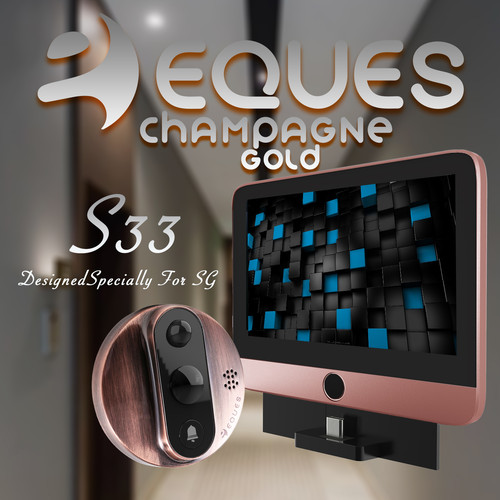 Eques Mini 3 (S33) Champagne Gold | Door Lab