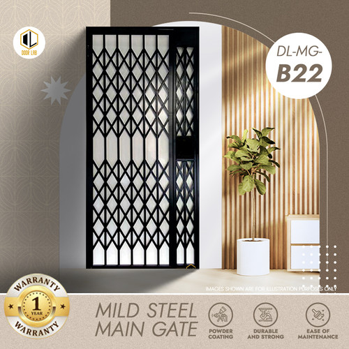 Mild Steel Main Gate DL-MG-B22 | Door Lab