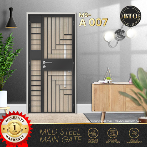 Mild Steel Gate BTO-MS-A007 | BTO Door