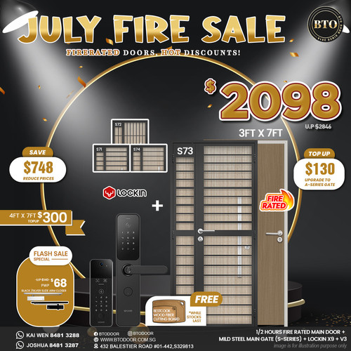 Mild Steel Main Gate (S-series) + Laminate Main Door + Lockin X9 + V3 ...