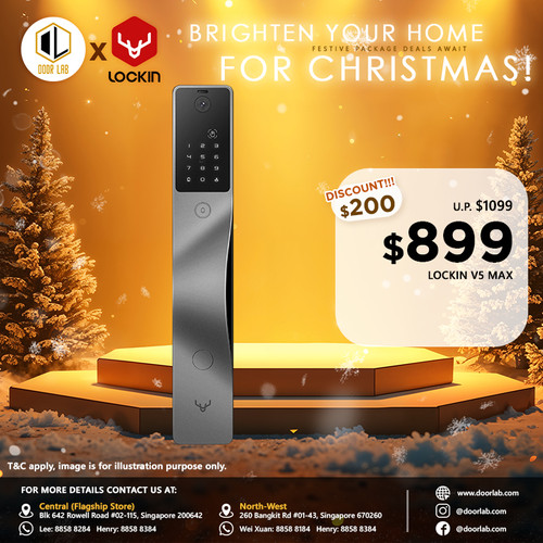 Lockin V5 Max Digital Door Lock | Door Lab