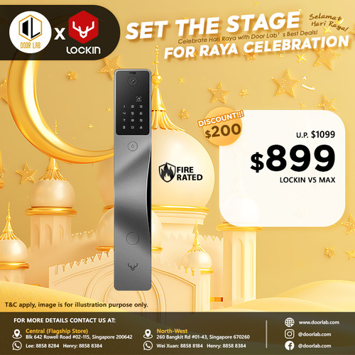 Lockin V5 Max Digital Door Lock | Door Lab