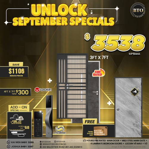 Mild Steel Main Gate+Main Door+04 x Laminate Bedroom Door+Lockin V5 Max ...