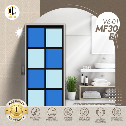 VYY Swing Slide Toilet Door (V6-01-MF30+E1) | Door Lab