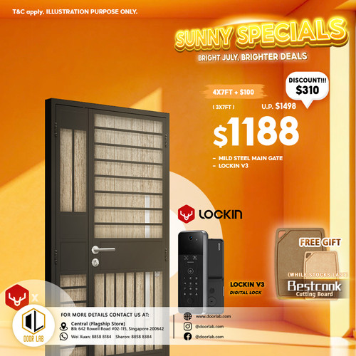 Mild Steel Main Gate + Lockin V3 | Door Lab