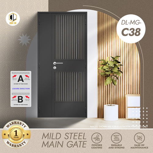 Mild Steel Main Gate DL-MG-C38 | Door Lab