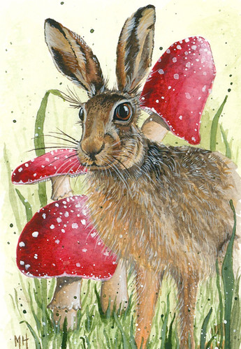 Autumn Hare Signed Giclée Print | miranda-holland