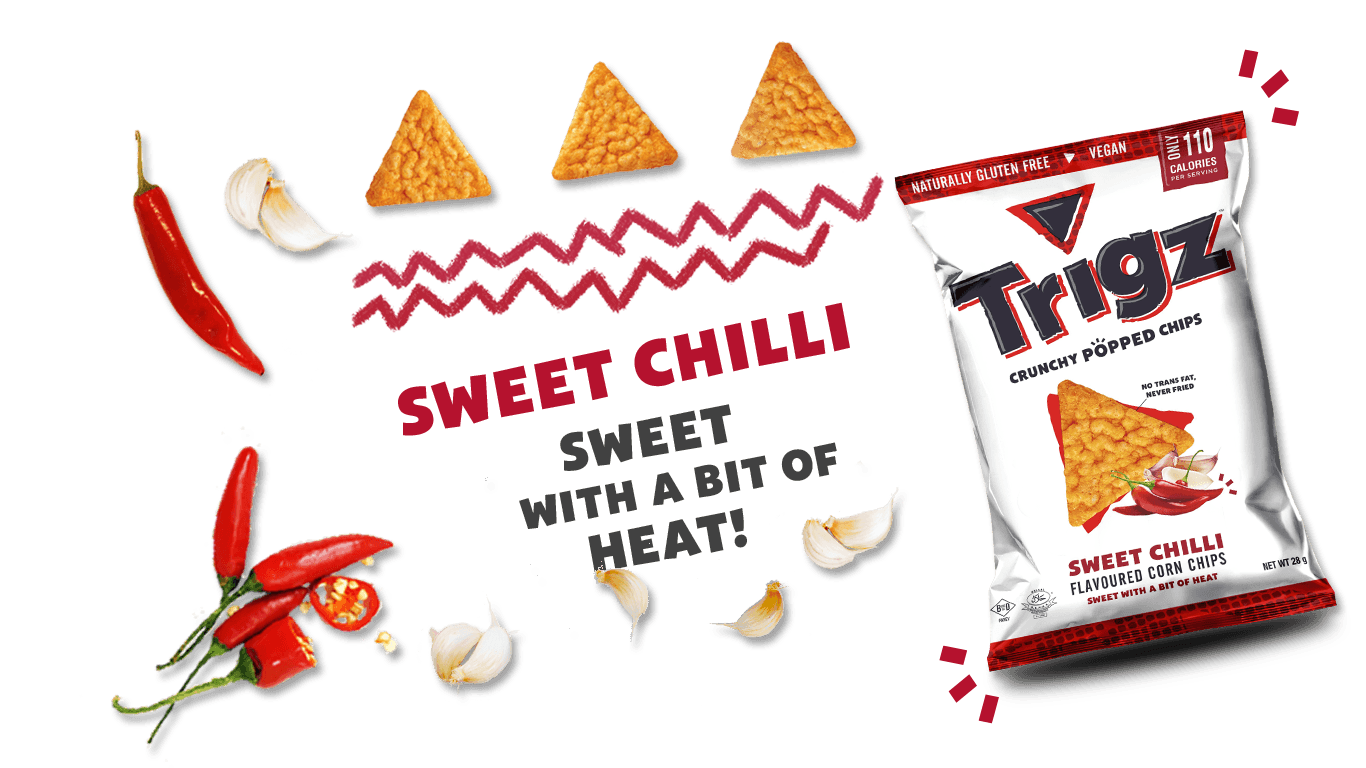 Crunchy Popped Chips | Trigz Corn Chips | South Africa