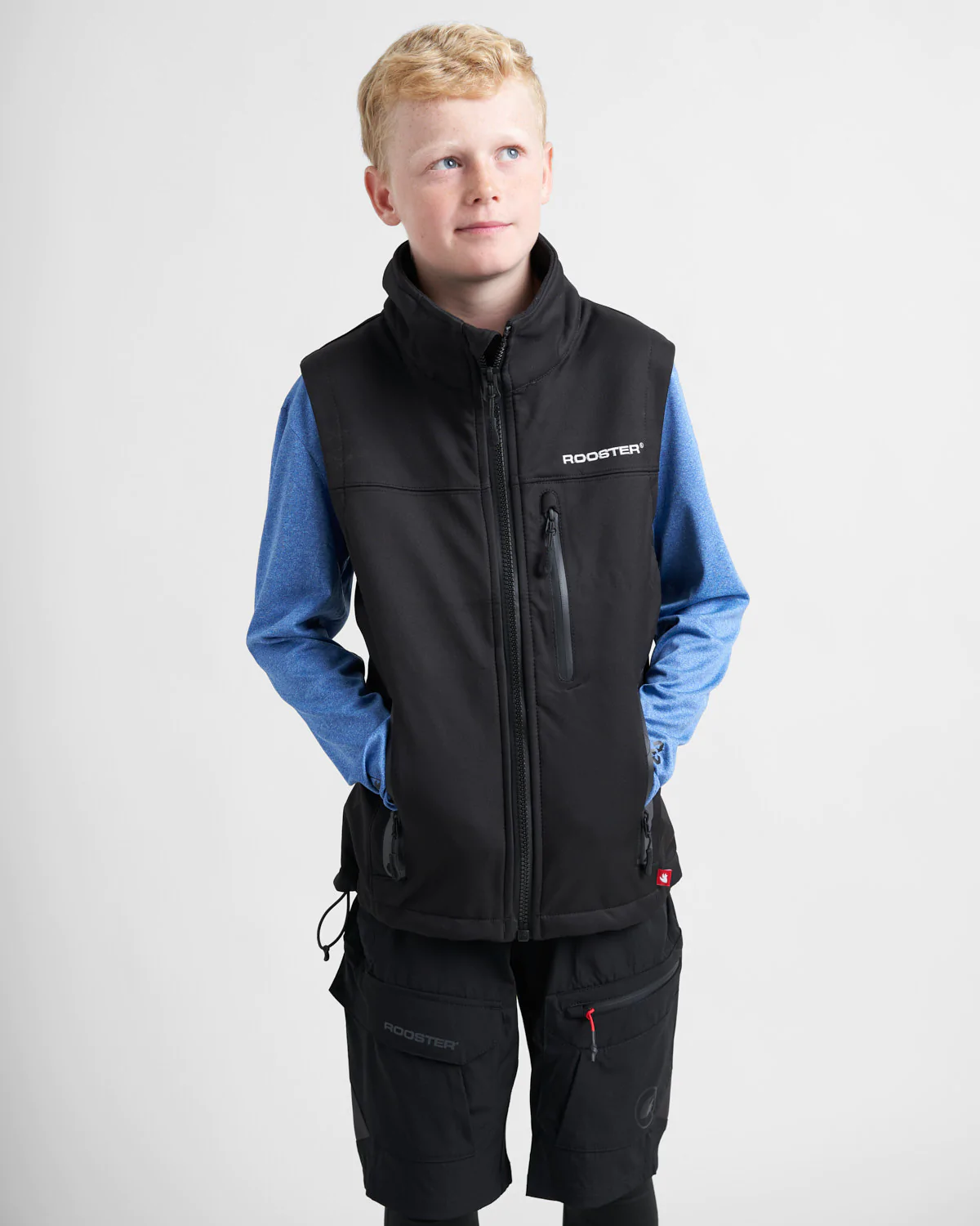 JUNIOR SOFT SHELL GILET - BLACK | Companhia Náutica