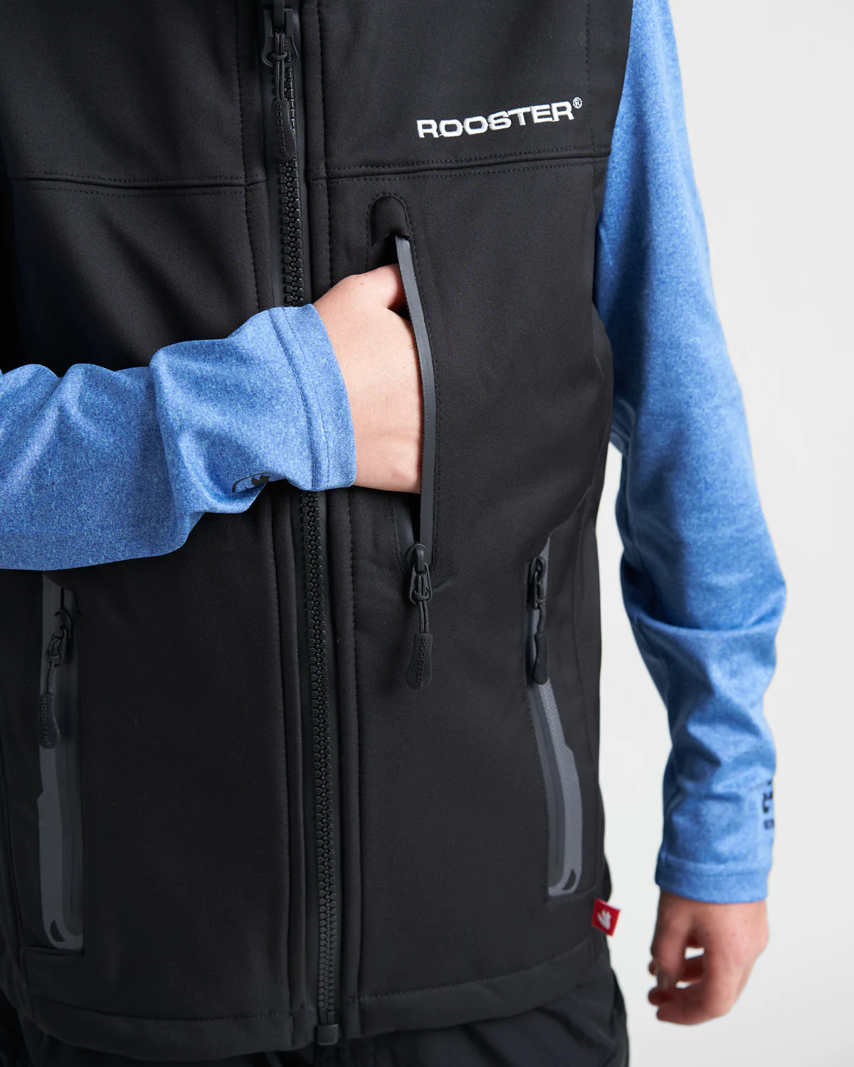 JUNIOR SOFT SHELL GILET - BLACK | Companhia Náutica
