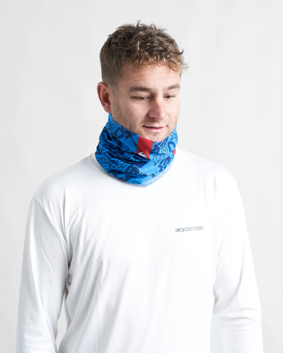 UV NECK SLEEVE FACE COVERING - SIGNAL BLUE | Companhia Náutica
