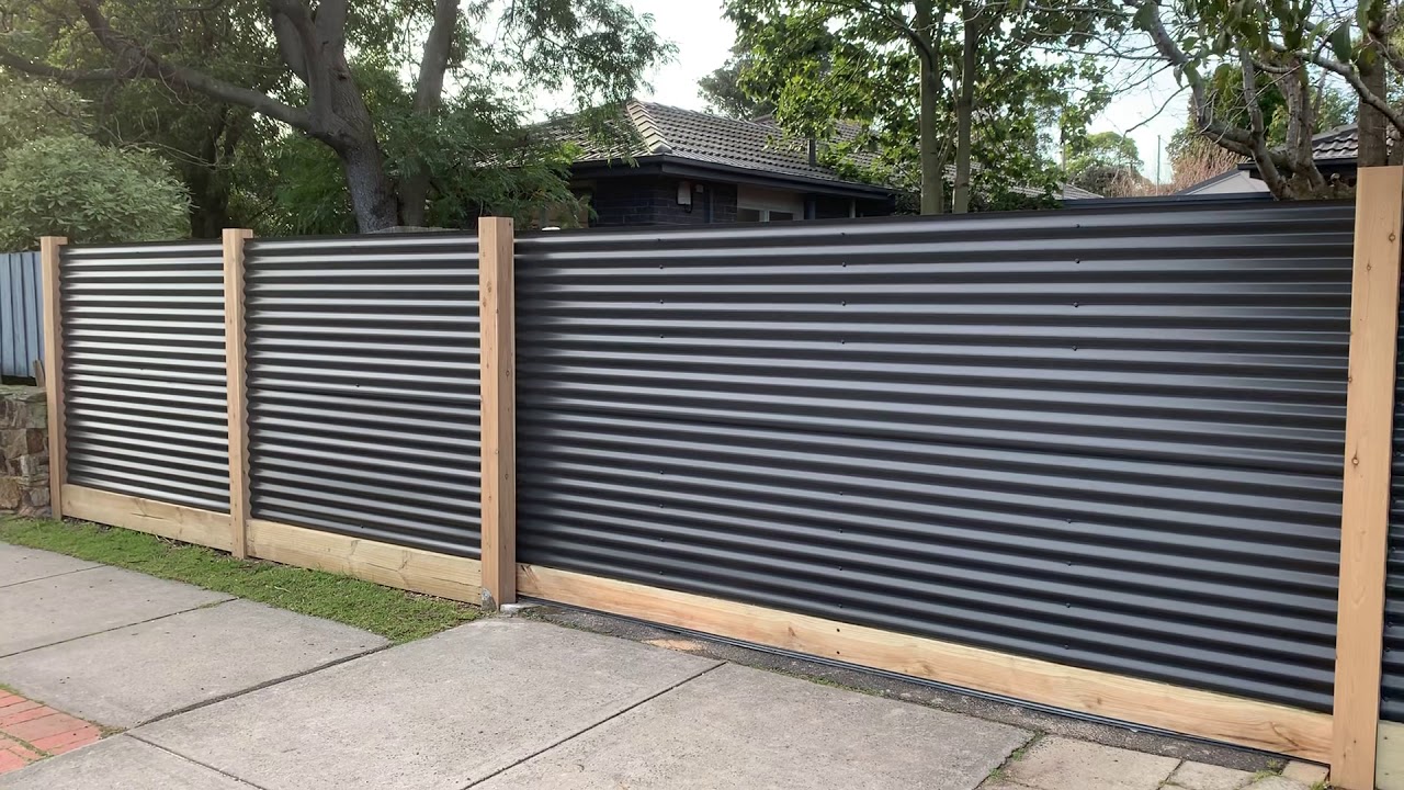 How To Frame A Corrugated Metal Fence