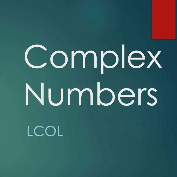 Complex Numbers | Tacit Maths