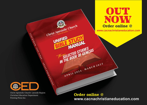 2024-2025 UNIFIED BIBLE STUDY-SELECTED STUDIES IN THE BOOK OF GENESIS | CED CAC LATUNDE REG.