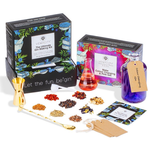 The Ultimate Gin Making Kit with Gold Bar Accessories | Memento Floral ...