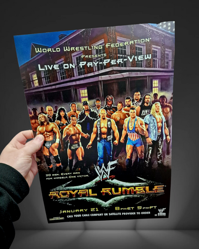 ROYAL RUMBLE 2001 - WWF - A3 POSTER PRINT | Superpowertoys