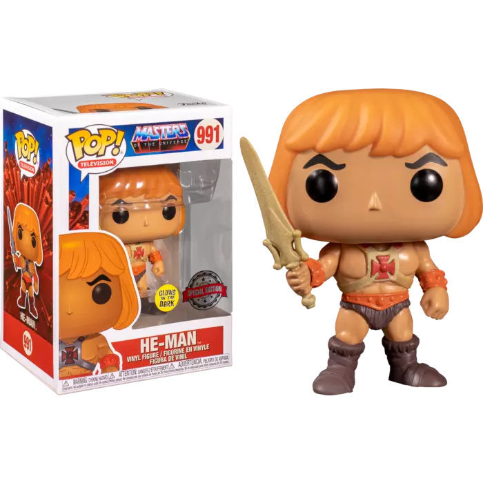HE-MAN - MASTERS OF THE UNIVERSE - FUNKO POP - #991 GITD SPECIAL ...