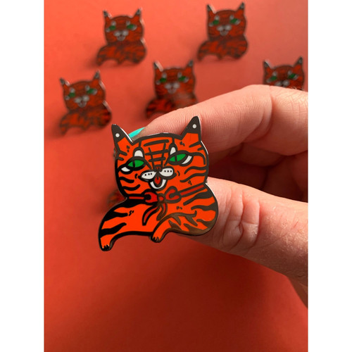 Sneaky Tiger Pin | kimchiandcoconut
