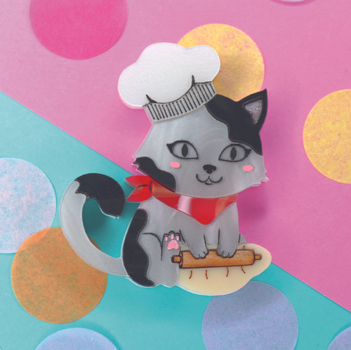 kitty Cook Brooch | kimchiandcoconut