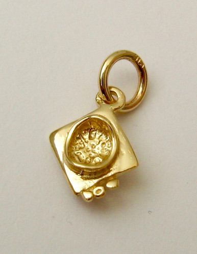 GENUINE SOLID 9ct YELLOW GOLD 3D Graduation cap CHARM/PENDANT GIFT ...