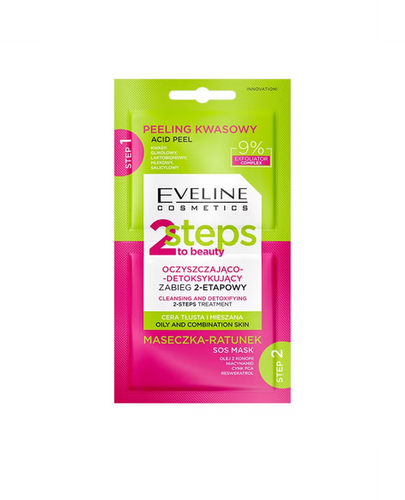1Pc 2 Steps to Beauty Cleansing and detoxifying 2-step treatment | Eve ...