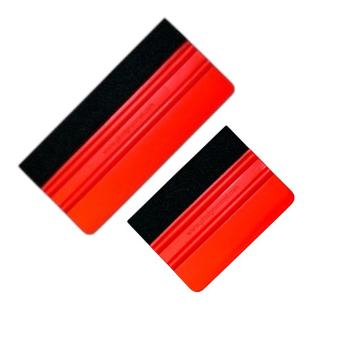 PROTHINGS 100mm & 150mm Red Squeegee Set With Felt Edge | PROTHINGS