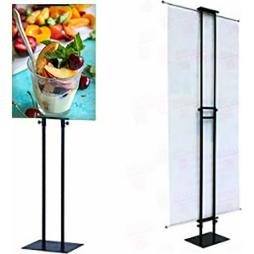 Poster Stand - Adjustable Telescopic Metal Display | bigad2u