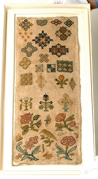 English Spot Sampler, c. 1625-1650