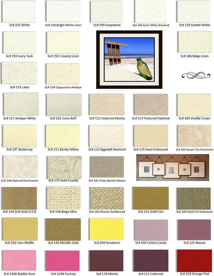 Matboard Colors | superiorlaminating