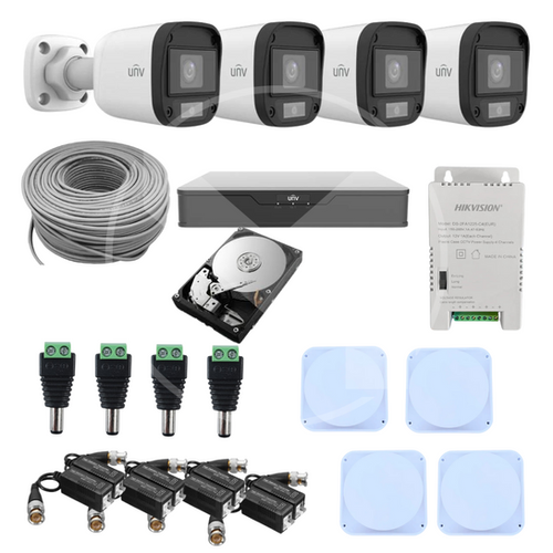 Uniview 4 Channel 2MP Colour Hunter Kit | MSL Security Product