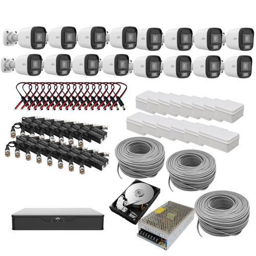 Uniview 16 Channel 2MP Colour Hunter Kit | MSL Security Product
