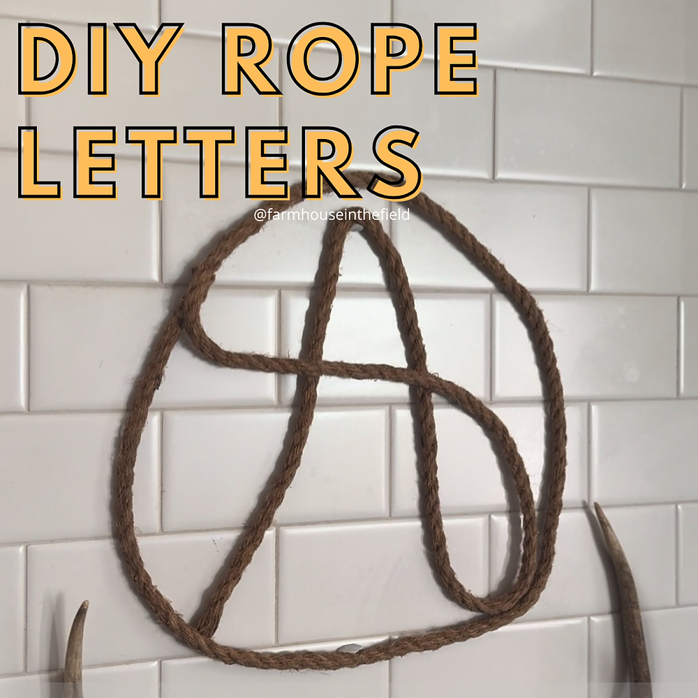DIY Rope Letters