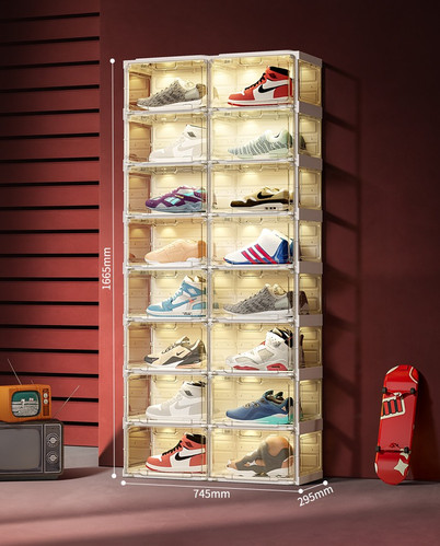 LED Shoe Box 8 layers 16 grids (16 pairs) Voice Control lights | AntBox