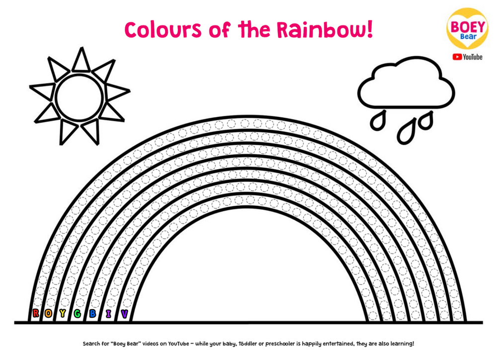 Free printable: Colour the Rainbow!