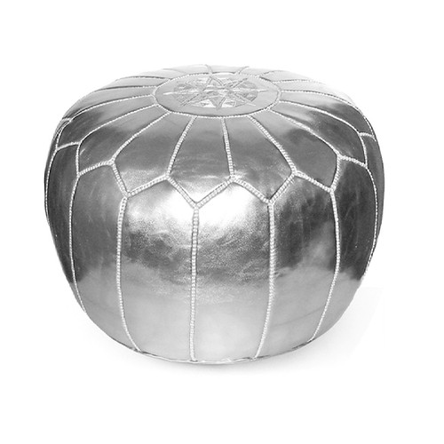 Silver Poufs | Style and Hire
