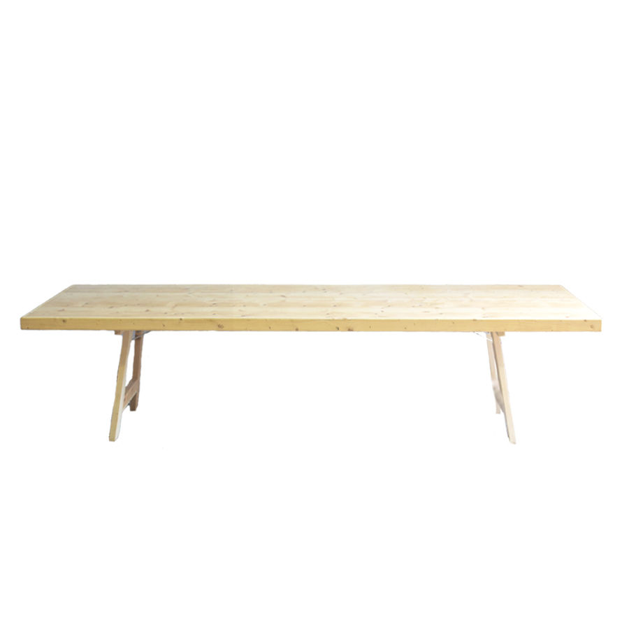 3m Wooden Feasting Table | Style and Hire