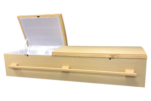 Cremation - Arch Lid Casket with Handles | Rest Easy Custom