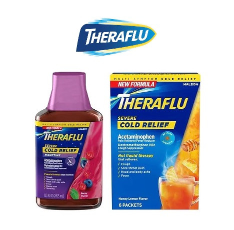 [어림픽] 테라플루 감기 독감 액상 Thera multi symptom Liquid Set | Harris Concept