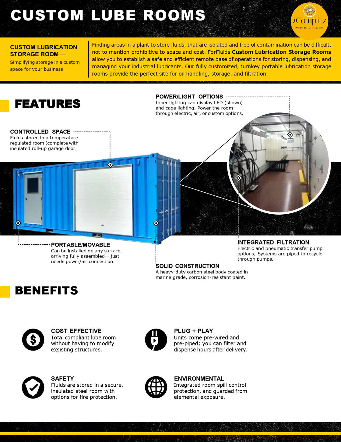 Containter Lube Room | 2Complitz