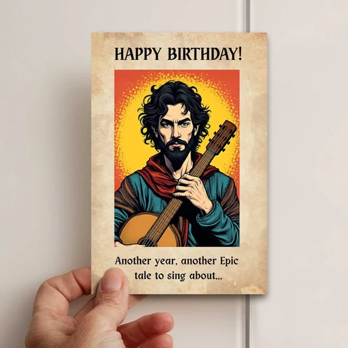 DnD Birthday Card - Bard | Craftorb