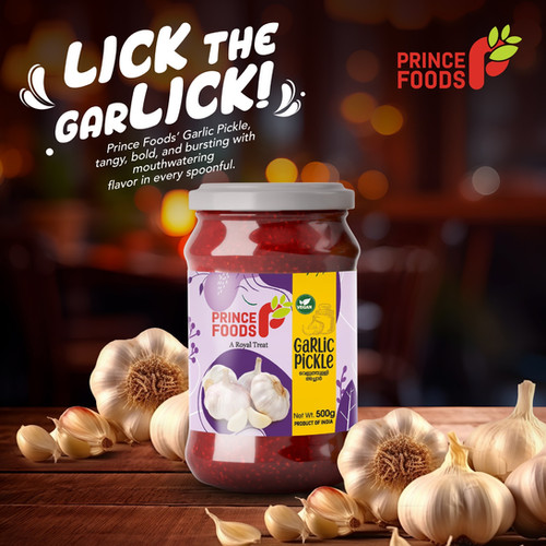 Prince Foods Garlic Pickle 500g | Prince Foods