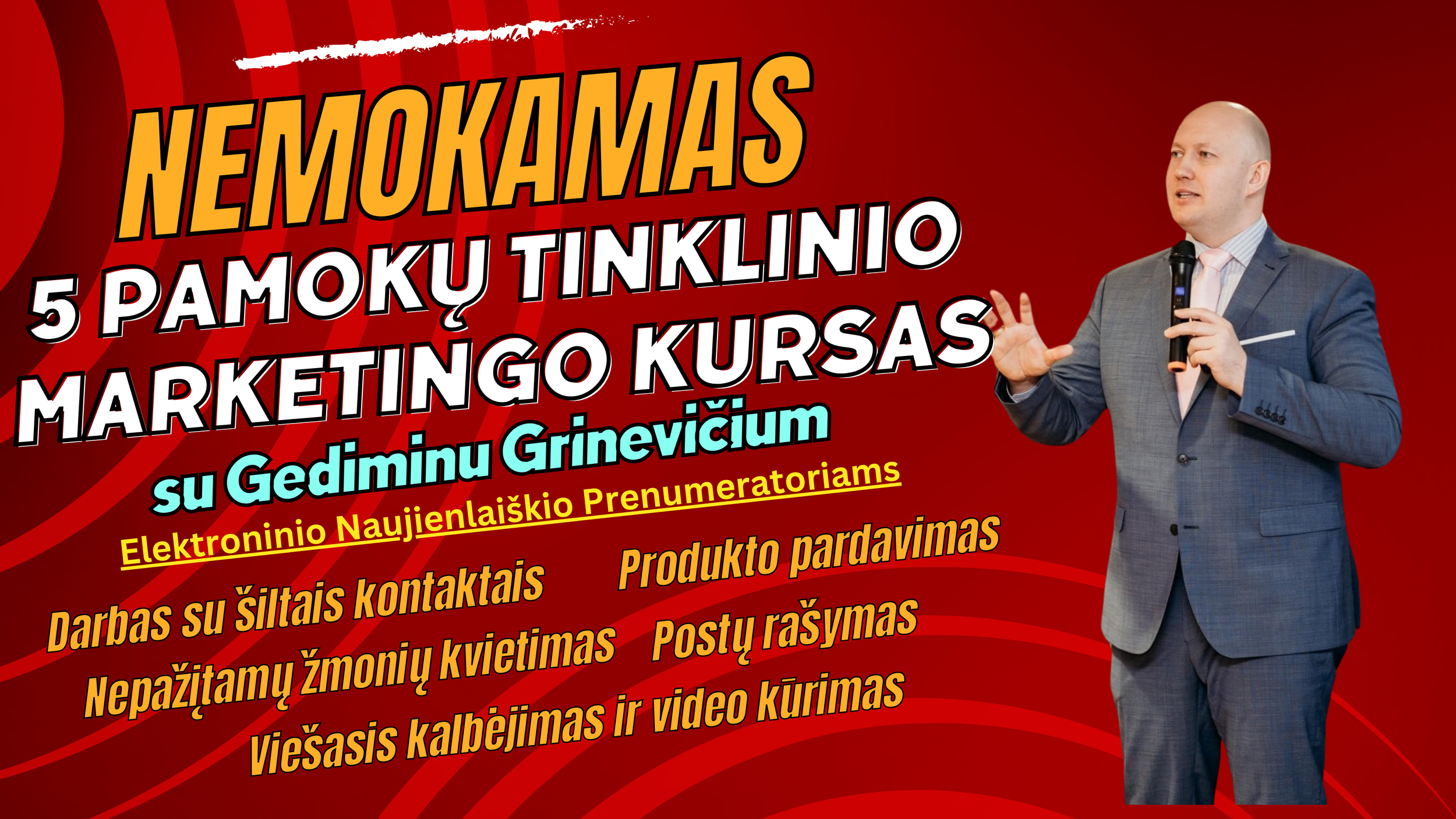 5 PAMOKŲ KURSAS | Tinklinis Marketingas