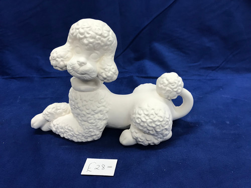 Poodle lying | Pot Luck Ceramics