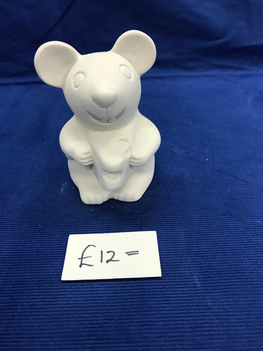 Mouse With Cheese Pot Luck Ceramics