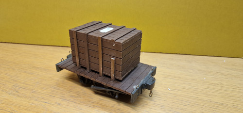 16mm Scale Flat Wagon with Crate Load | Mysite