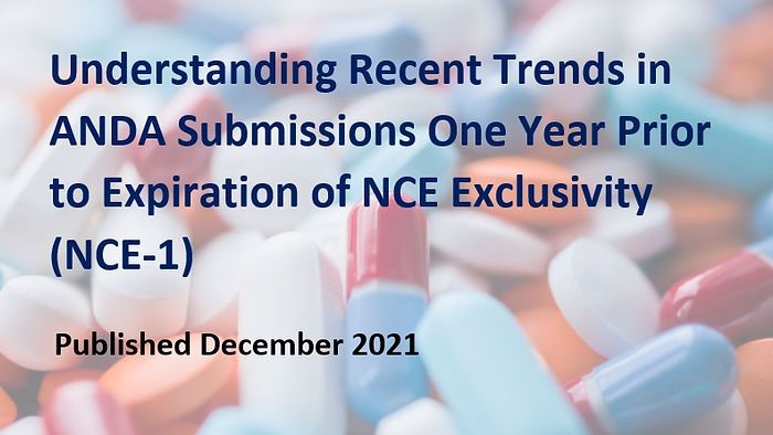 Understanding Recent Trends in ANDA Submissions One Year Prior to ...