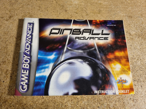 Pinball Advance Gameboy advance manual booklet | MyRetroShop.com